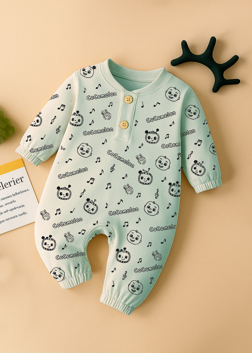Cocomelon Interlock Henley Sleepsuit – Branny