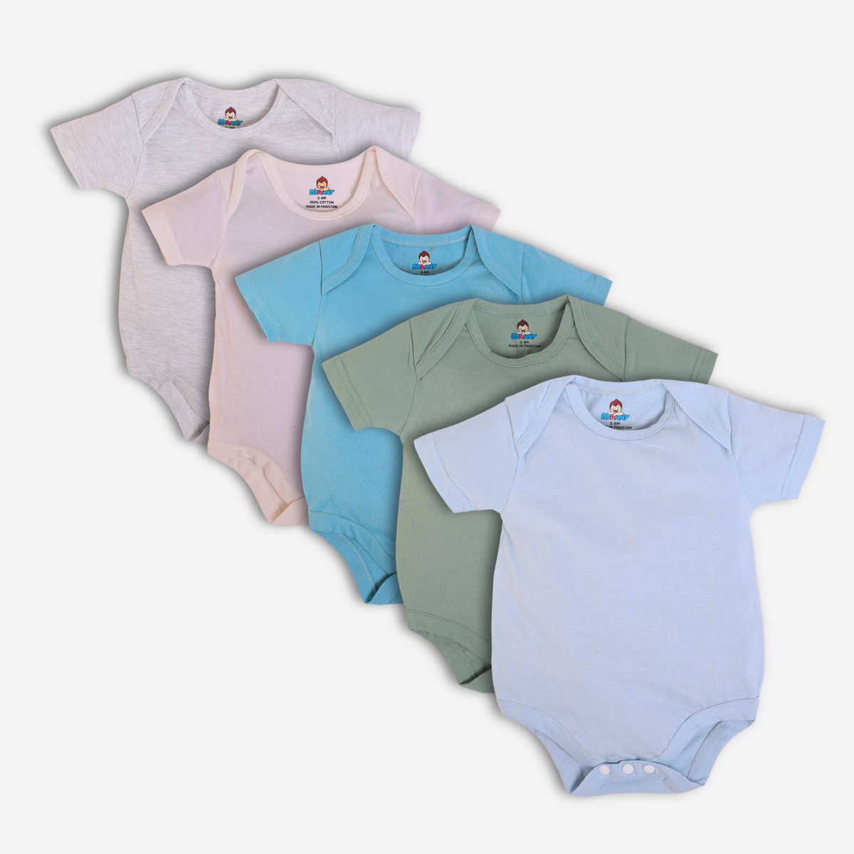 Pack Of Five Bodysuit Set (29) – Branny
