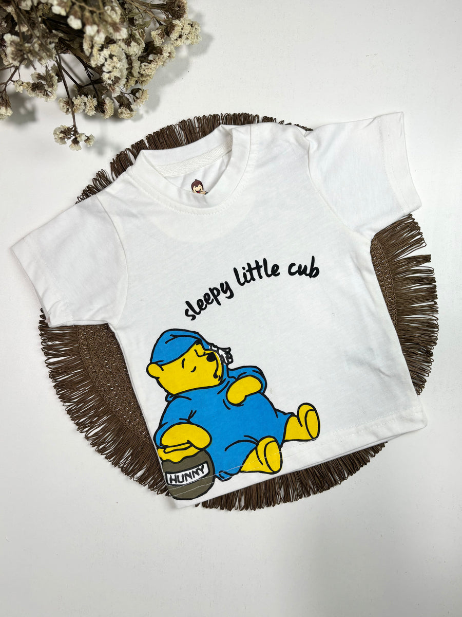 Sleepy Little Cub Cotton T-Shirt – Branny