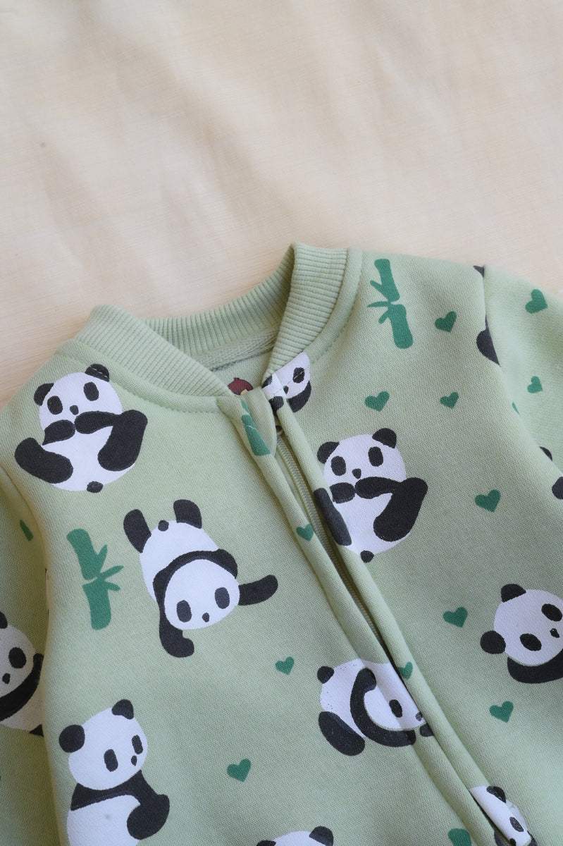 Panda World Fleece Footed Sleepsuit – Branny