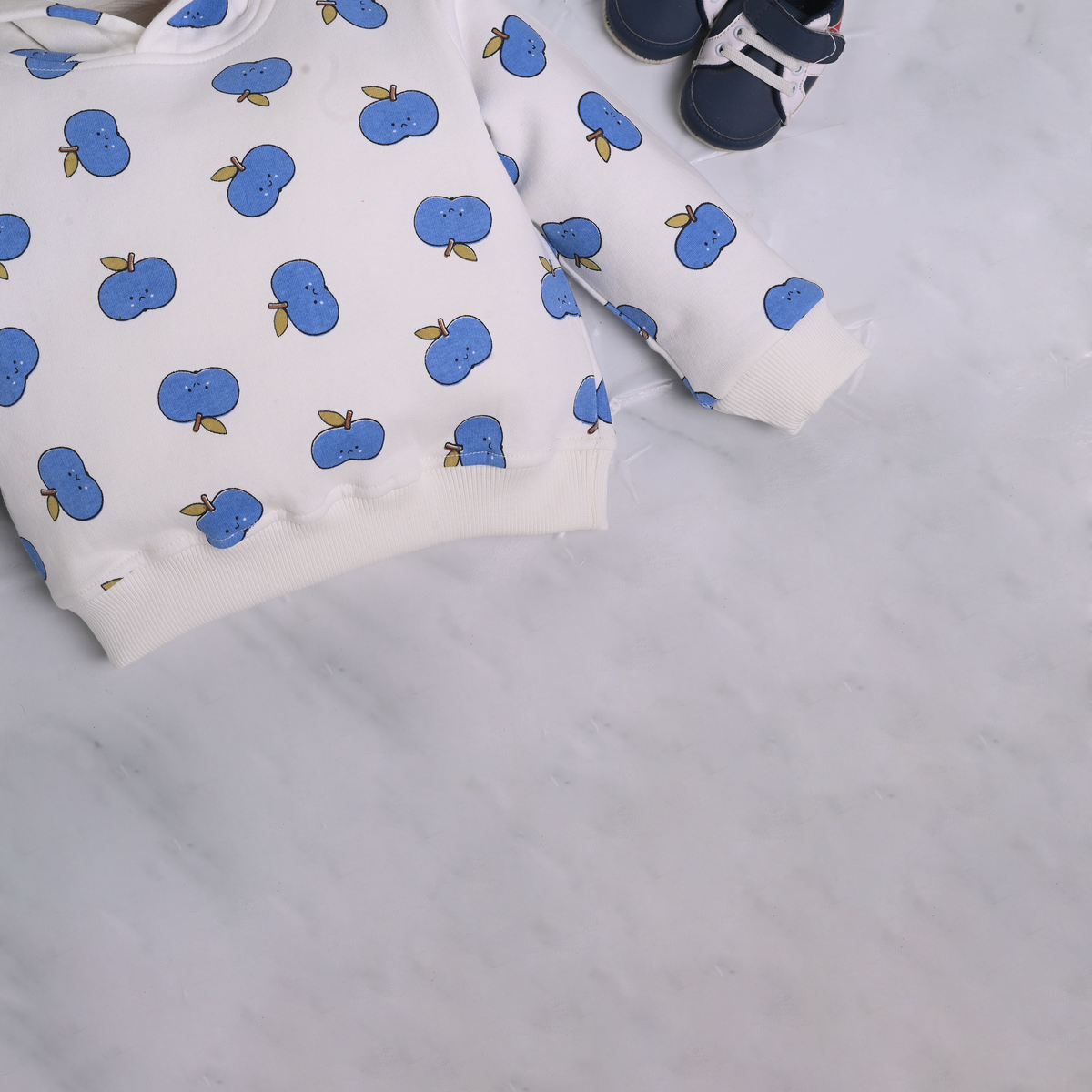 Blue Apple Fleece Hoodie – Branny