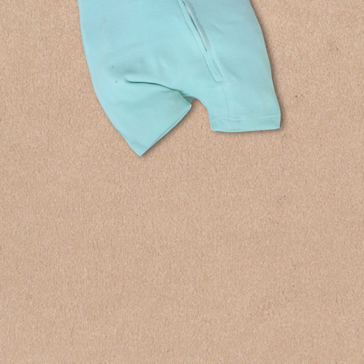 Mid Blue Zip-Up Romper – Branny