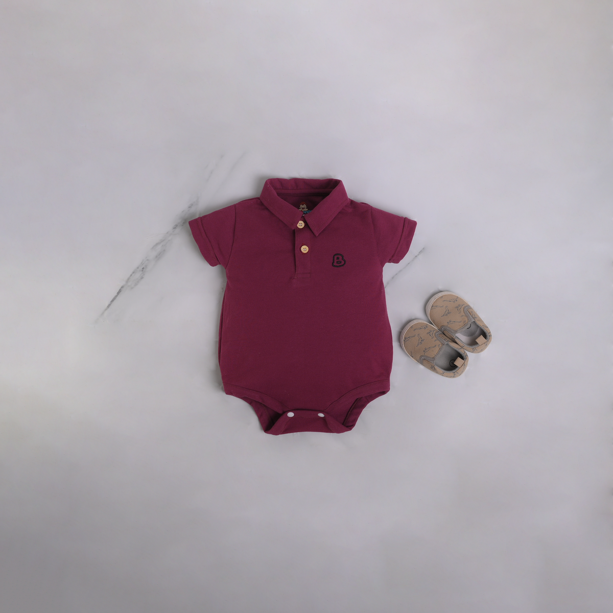 Purple Polo Bodysuit Set – Branny