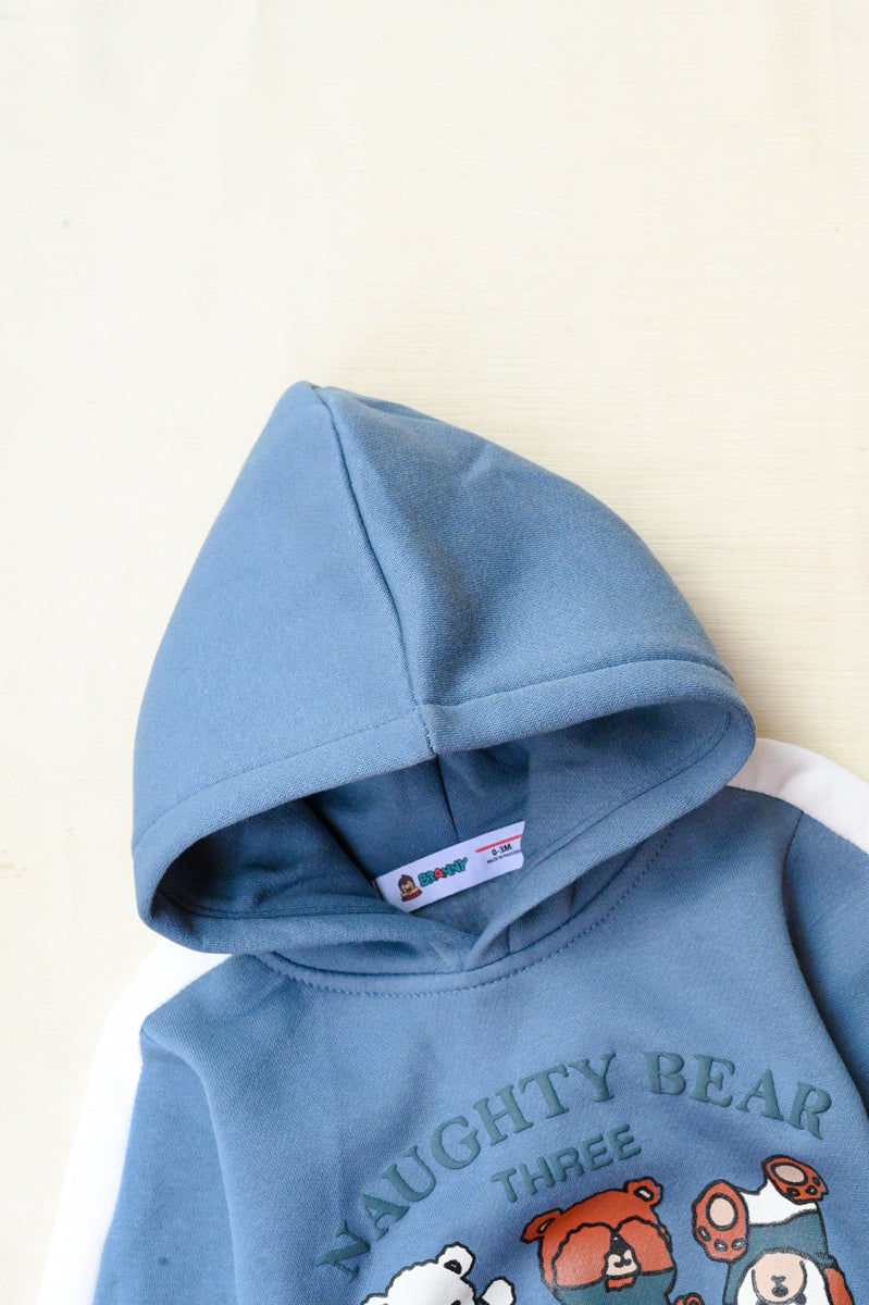 Three Naughty Bear Fleece Hooded Set – Branny