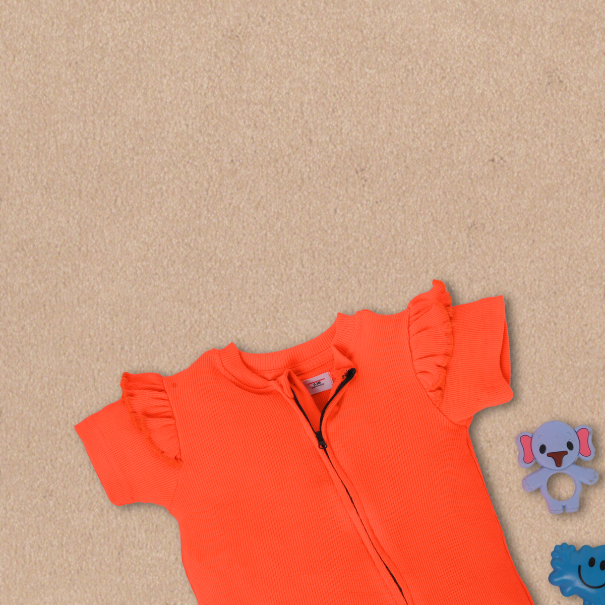 Frilled Pack Of Two Zip-Up Rompers – Branny