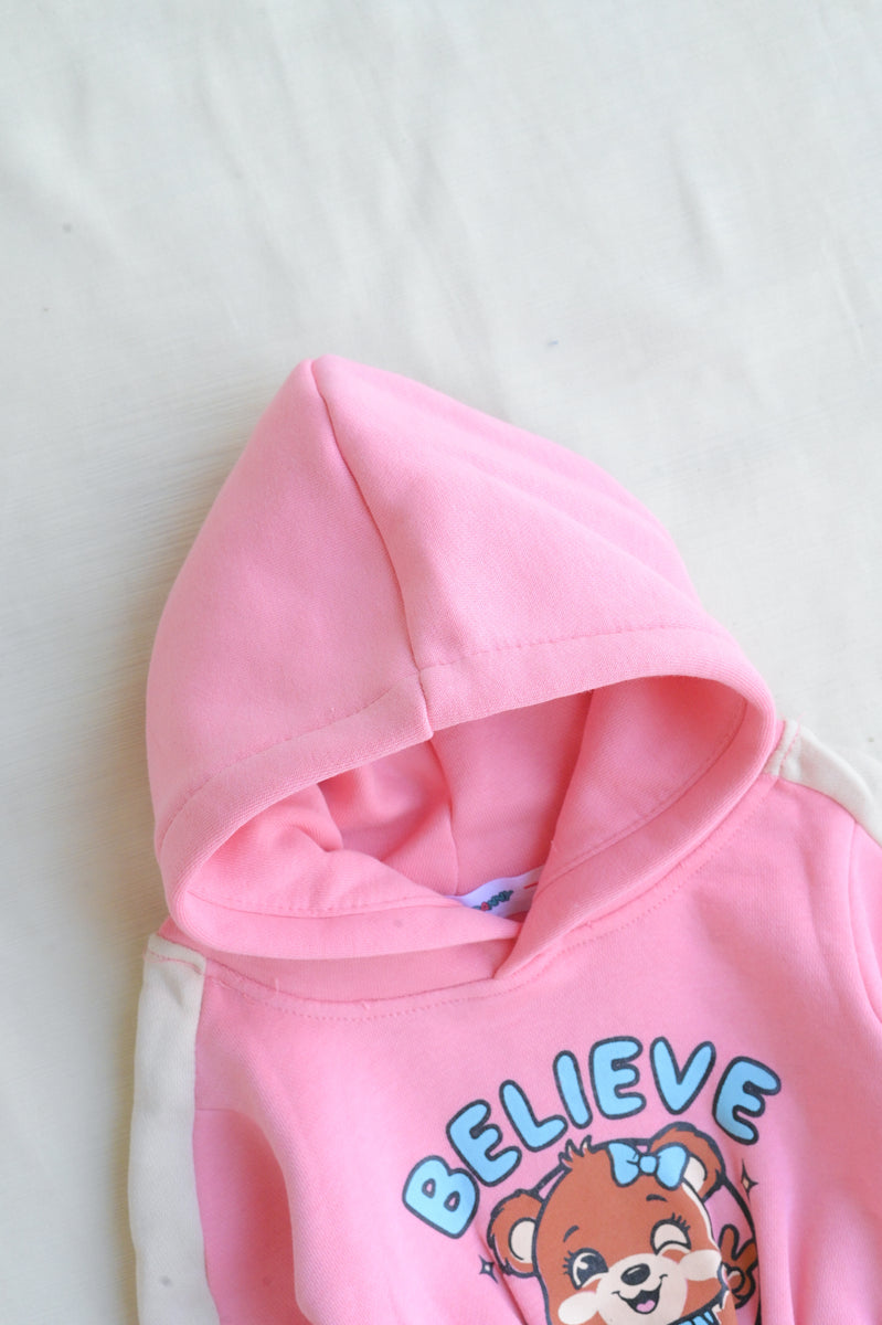 Cheerful Bear Fleece Hooded Set – Branny