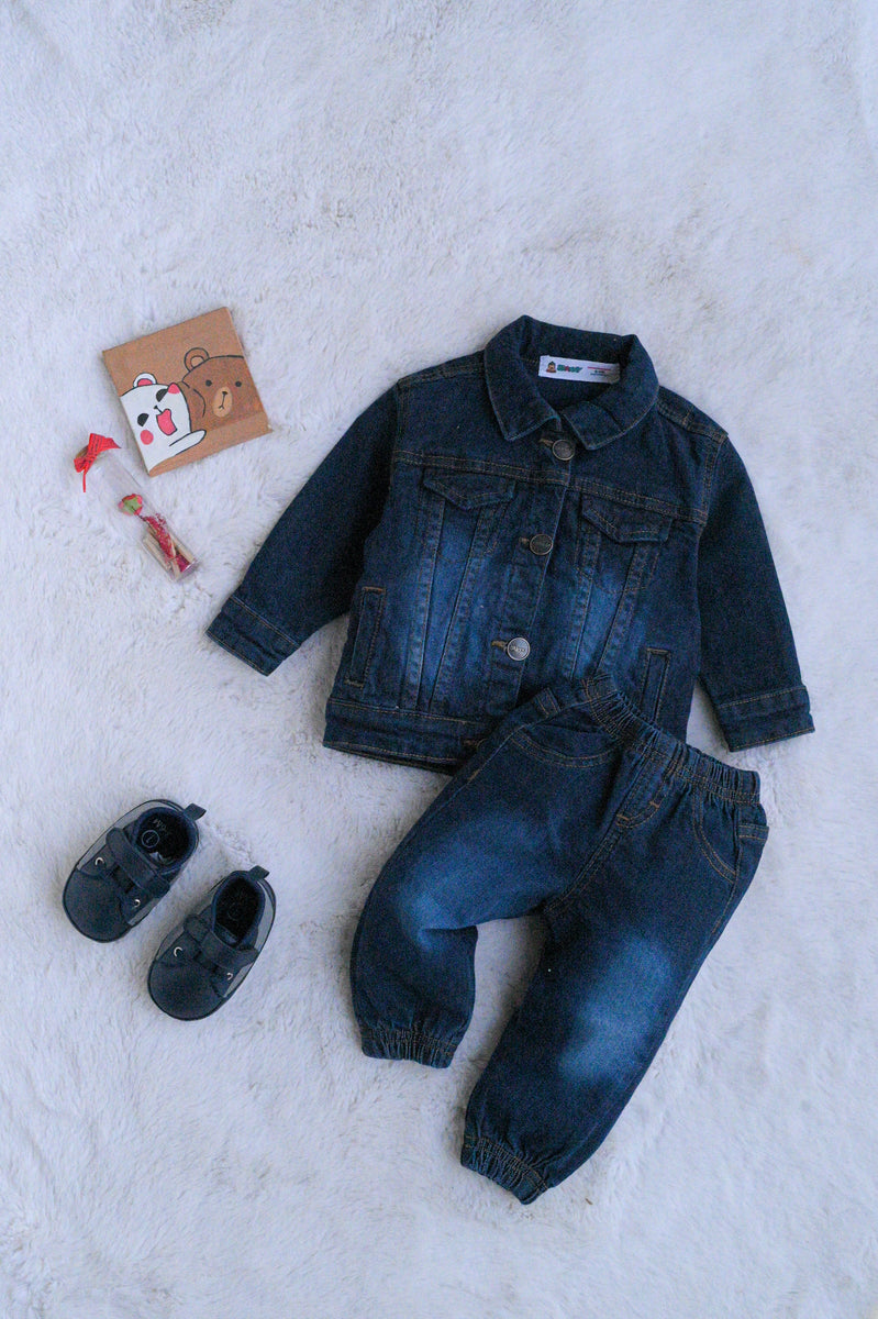 Denim Jacket Set (Dark Blue) – Branny